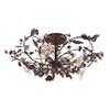 Westmore Lighting Cascades 27-in Deep Rust Glam Flush Mount Light at ...