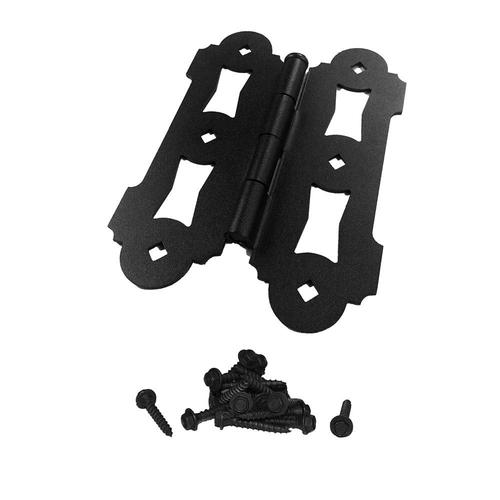 OWT Ornamental Wood Ties GATE HARDWARE 7-1/2-in Black Gate Hinge at ...