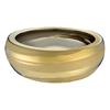 ANZZI Regalia Gold Tempered Glass Vessel Round Bathroom Sink (Drain ...