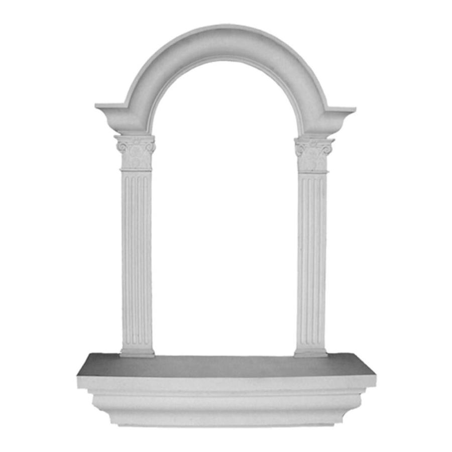 Ekena Millwork Hillsborough 30.25-in x 42.625-in Primed Polyurethane ... Ekena Millwork Hillsborough 30.25-in x 42.625-in Primed Polyurethane ...