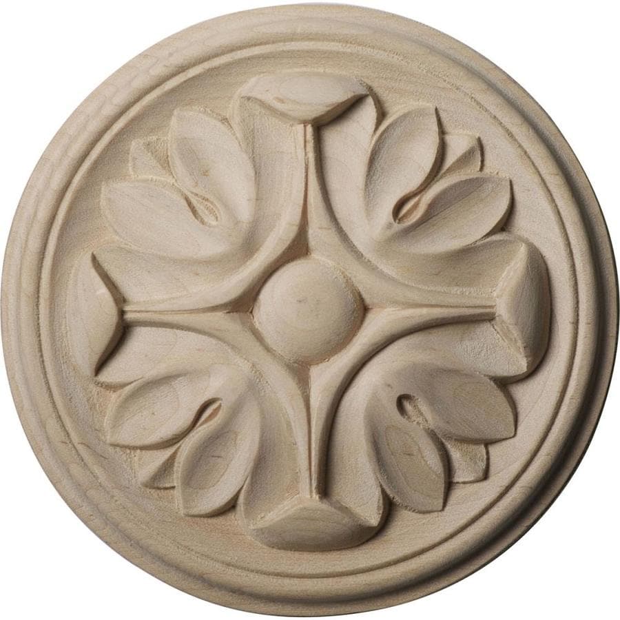 Shop Ekena Millwork Raymond Round Wood Rosette at Lowes.com