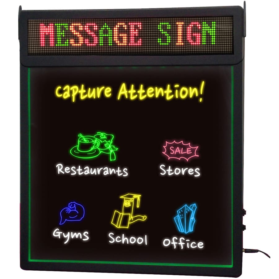 Royal Sovereign 19-in Multi-Function LED Message Board Lighted Sign at ...