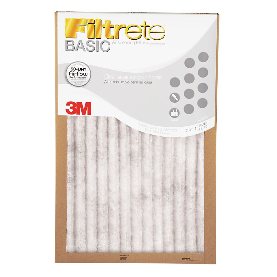 Filtrete 6-Pack Basic Pleated 9-in x 13-in x 1-in Pleated Specialty Air ...