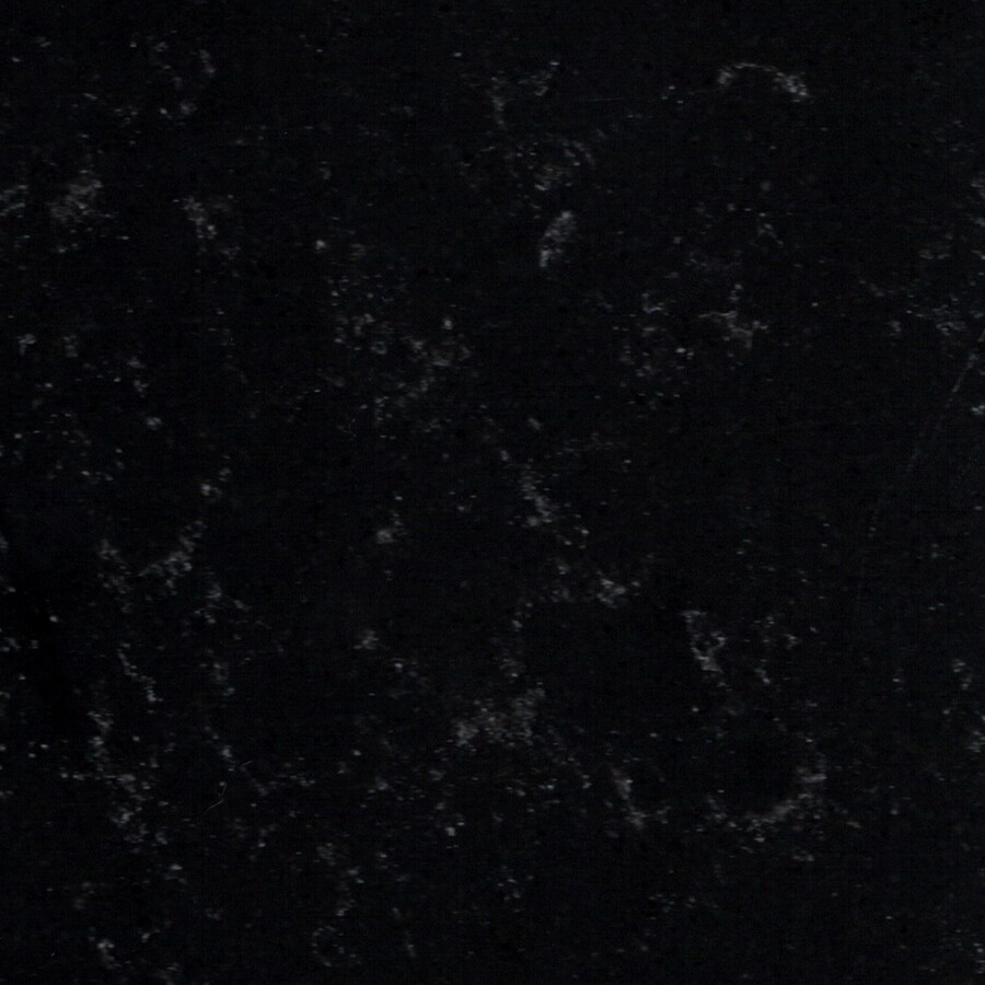 allen + roth Labyrinth Quartz Black Kitchen Countertop Sample in the ...