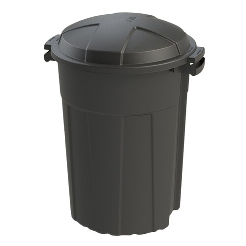 Blue Hawk 32-Gallon Black Outdoor Trash Can in the Trash Cans ...