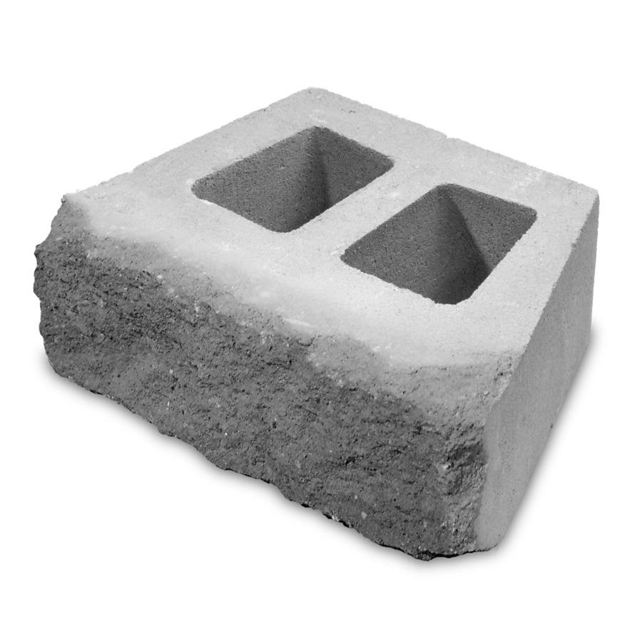 Gray/Charcoal Retaining Wall Block (Common: 6-in x 16-in; Actual: 6-in ...