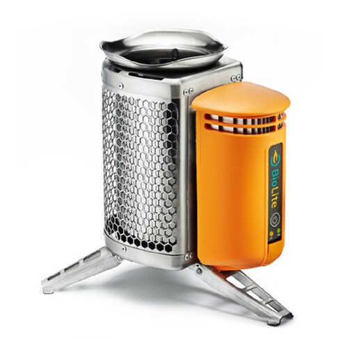 BioLite Campstove 10.5-in Wood Manual Ignition Orange Outdoor Stove in ...