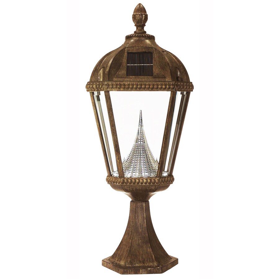 Gama Sonic Royal Weathered bronze Traditional Solar Outdoor Complete ...