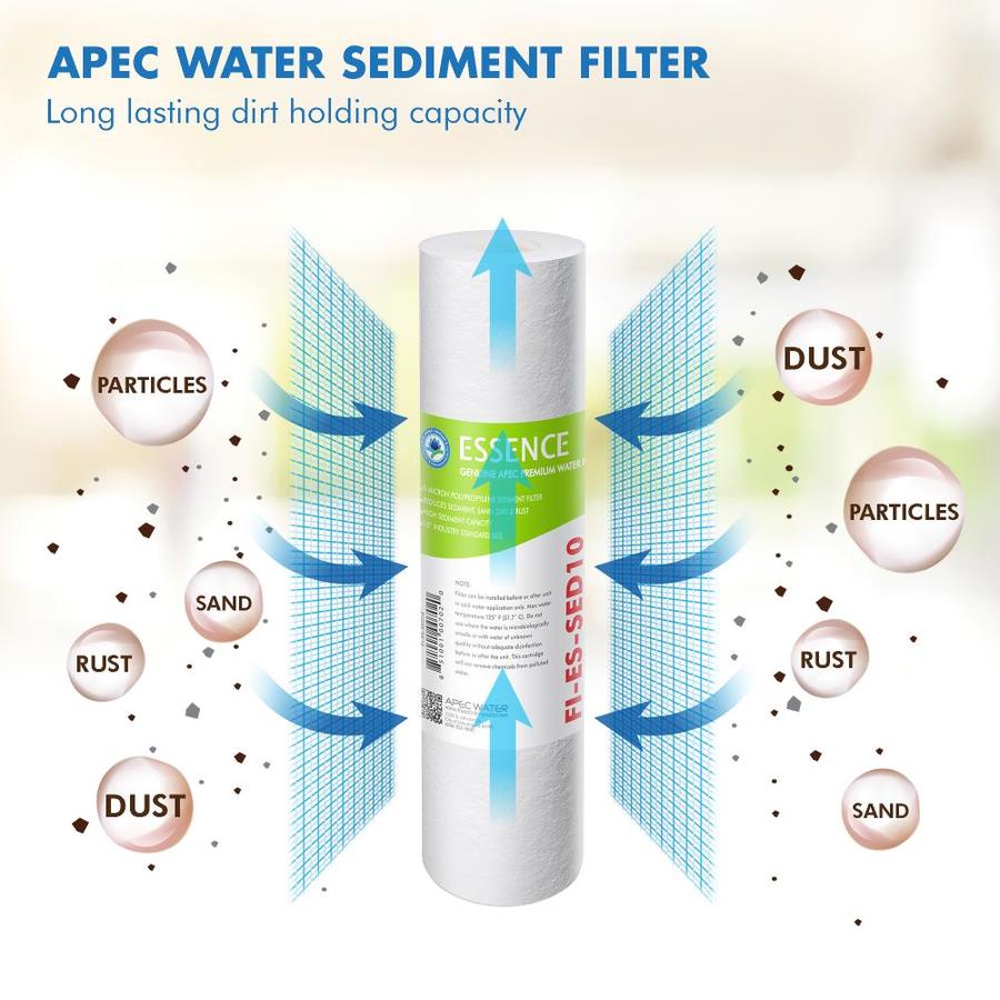 APEC Water ESSENCE FILTER-SET-ES Stage 1-3 Sediment and 3-Pack Carbon ...