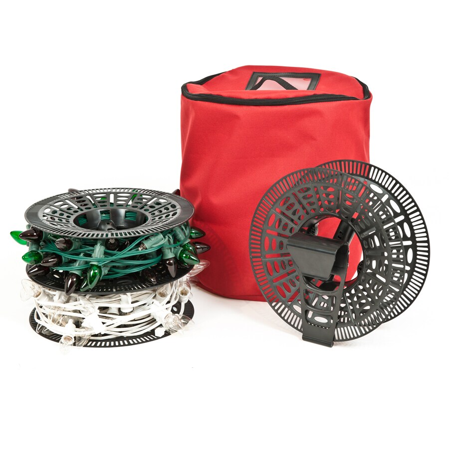 TreeKeeper 3-Reel 125-Light Red String Light Storage Container in the ...