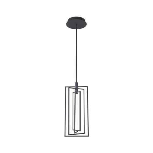 Vonn Lighting Radium Black Modern/Contemporary Square LED Pendant Light ...