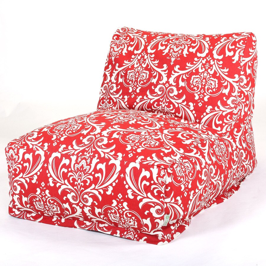 Majestic Home Goods Red and White Bean Bag Chair at Lowes.com