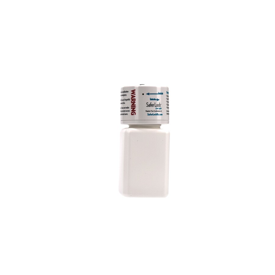 Safer Lock Premium White Locking Pill Bottle in the Child Safety ...