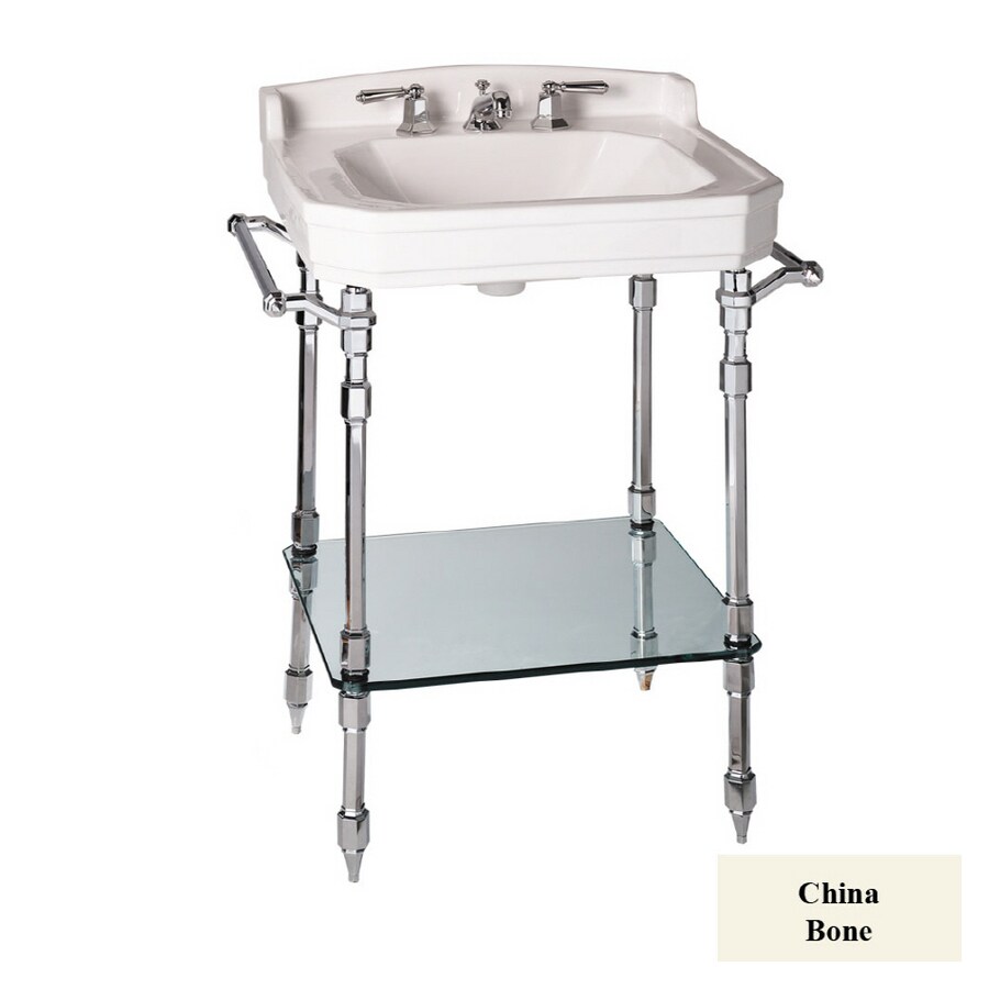 River's Edge Whitehall Lane Bone Complete Pedestal Lavatory at Lowes.com