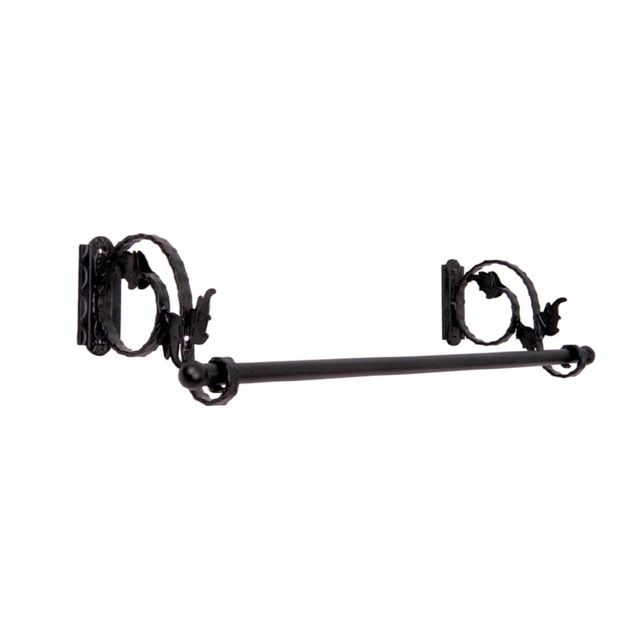 River's Edge 18" English Forge Black Nickel Single Towel Bar at Lowes.com