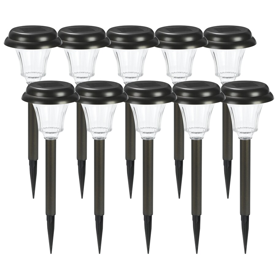 EZSolar 10-Light Brown LED Path Light Kit at Lowes.com