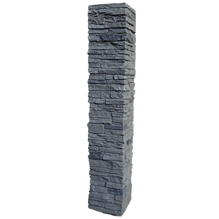 NextStone Slatestone 2-Pack 41-in x 8-in Rocky Mountain Graphite Post ...