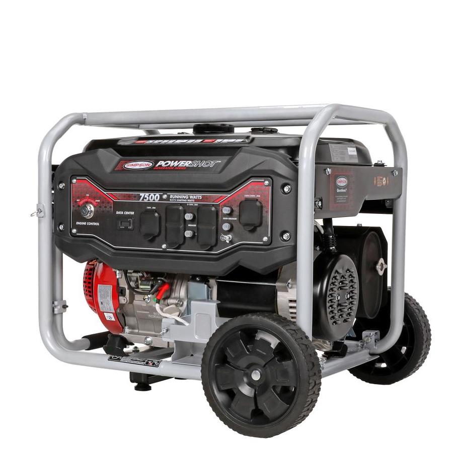 SIMPSON Commercial 7500-Watt Gasoline Portable Generator with Oem ...