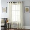Allen + roth 84-in Ivory Polyester Light Filtering Curtain Panel Pair ...