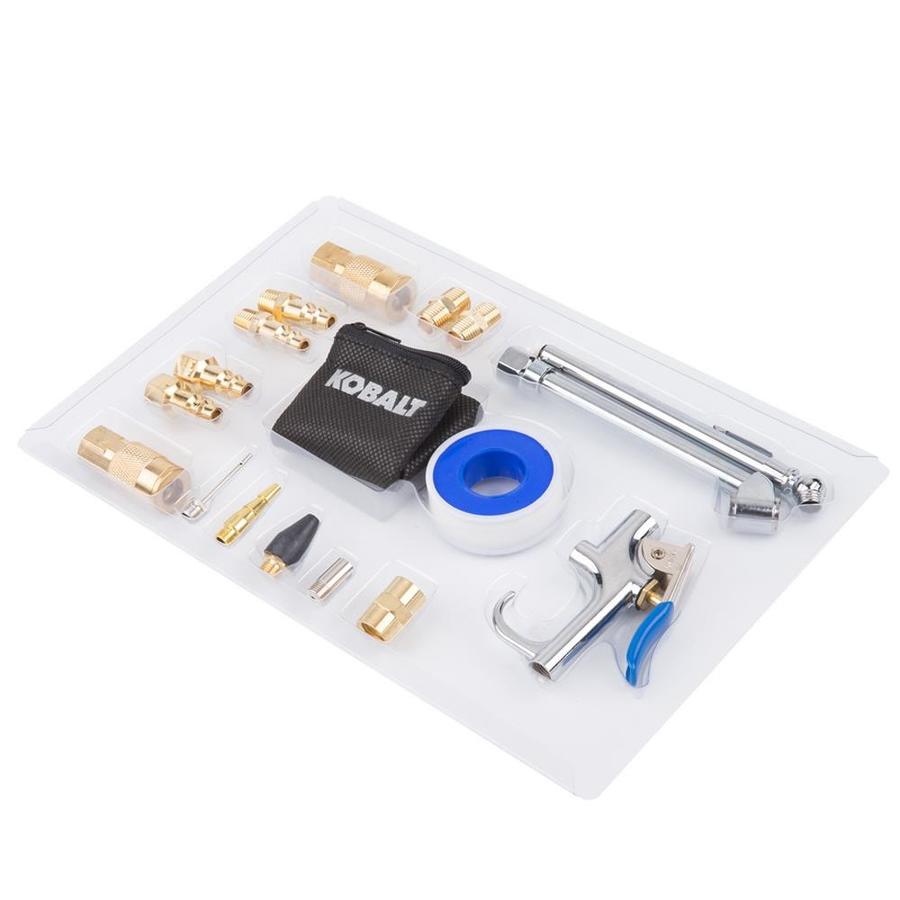 Kobalt 18-Piece Accessory Kit Ensemble in the Air Compressor ...