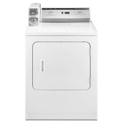 Whirlpool 7-cu ft Coin-Operated Electric Commercial Dryer (White) in ...