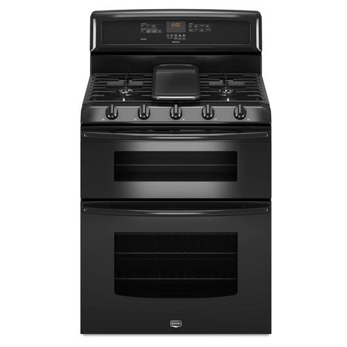 Maytag Gemini 30-in 5-Burner 3.9-cu ft/2.1-cu ft Self-Cleaning Double ...