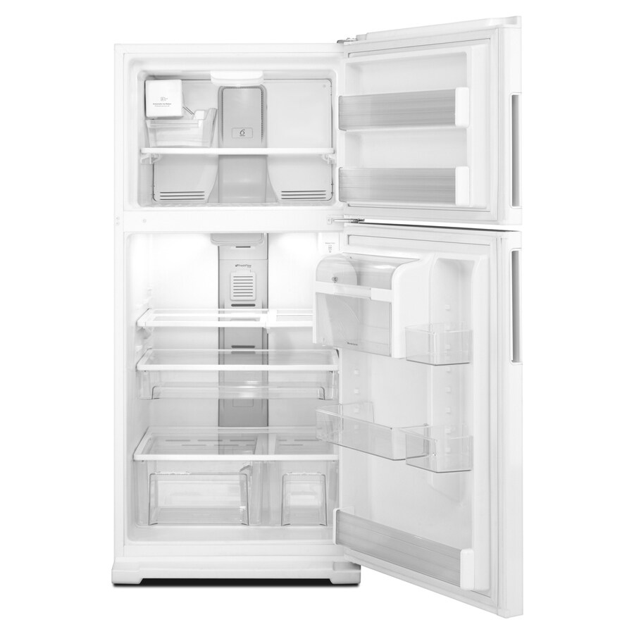 Whirlpool 21.2-cu ft Top-Freezer Refrigerator with Single Ice Maker ...