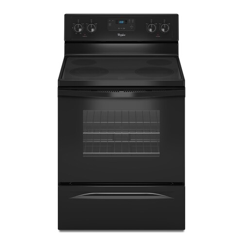 Whirlpool Smooth Surface 4 Elements 4.8-cu ft Electric Range (Black ... Whirlpool Smooth Surface 4 Elements 4.8-cu ft Electric Range (Black ...