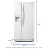 Whirlpool 21.2-cu ft Side-by-Side Refrigerator with Ice Maker (White ...