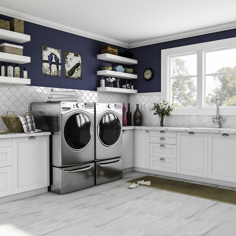 Laundry 1-2-3 Diamond Steel 15.5-in x 27-in Universal Laundry Pedestal ...