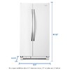 Whirlpool 24.9-cu ft Side-by-Side Refrigerator (White Ice) at Lowes.com