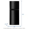 Whirlpool 10.7-cu ft Top-Freezer Refrigerator (Black) at Lowes.com