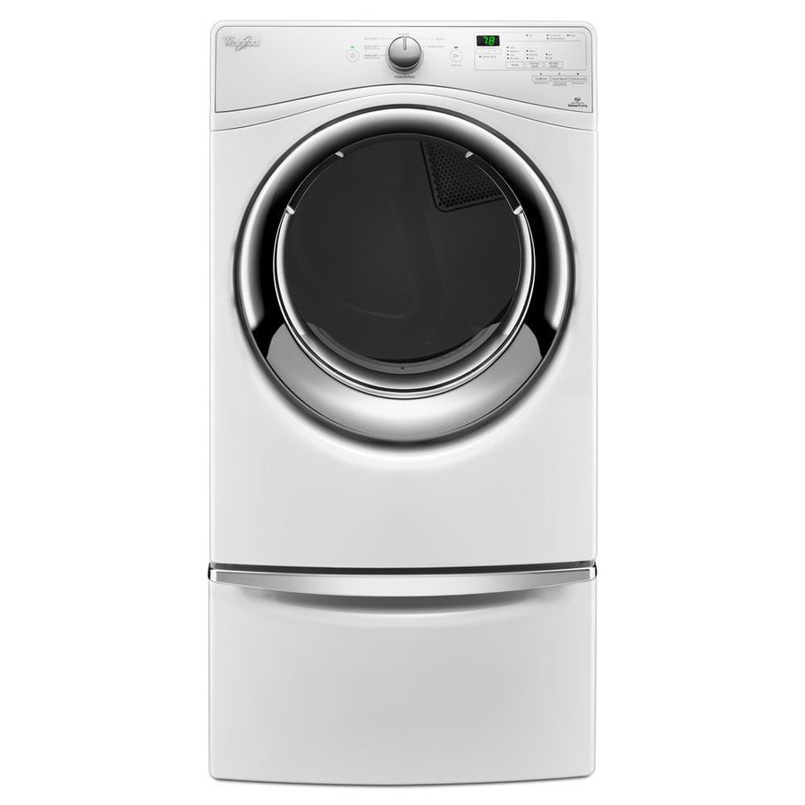 Whirlpool Stackable Steam Cycle Electric Dryer (White) ENERGY STAR at ...