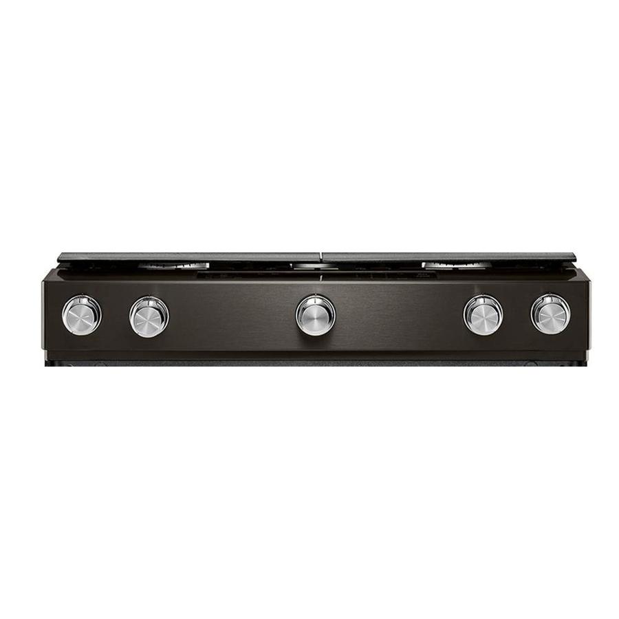 KitchenAid 5 Burners 5.8-cu ft Self-Cleaning Convection Slide-In Gas ...