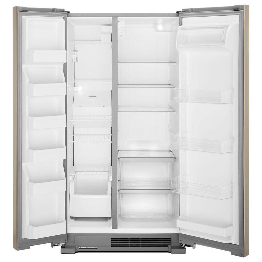 Whirlpool 25.1-cu ft Side-by-Side Refrigerator (Fingerprint-Resistant ...