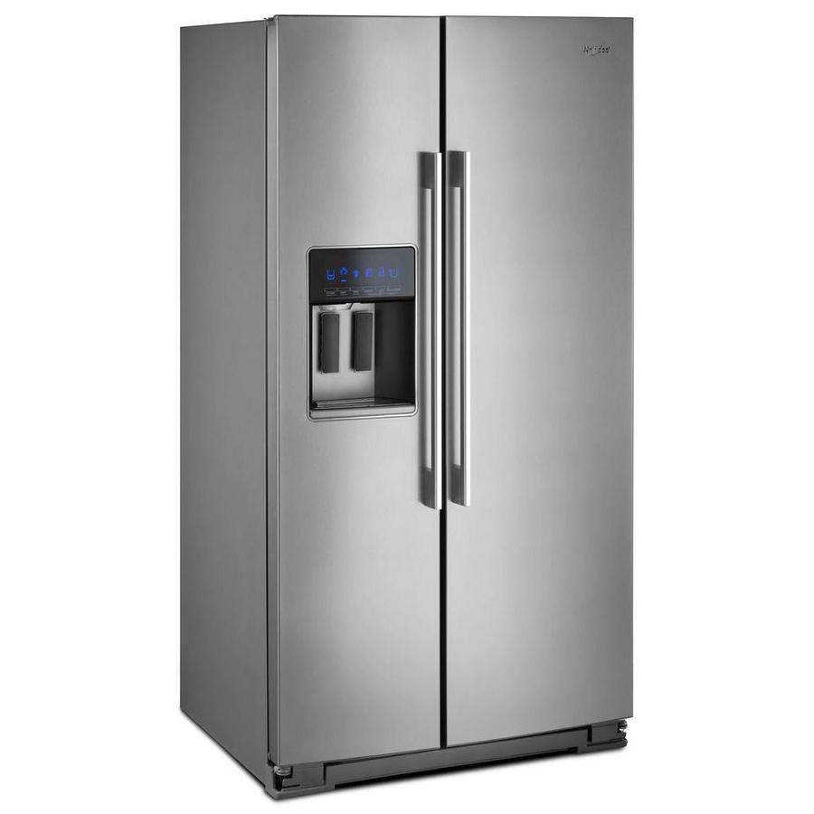Whirlpool 20.5-cu ft Counter-Depth Side-by-Side Refrigerator with Ice ...