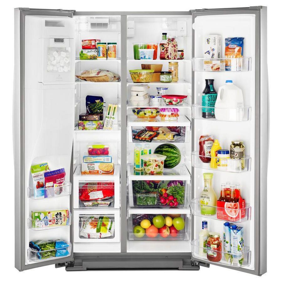 Whirlpool 28.4-cu ft Side-by-Side Refrigerator with Ice Maker ...