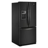 Whirlpool 19.7-cu ft French Door Refrigerator with Ice Maker (Black) at ...