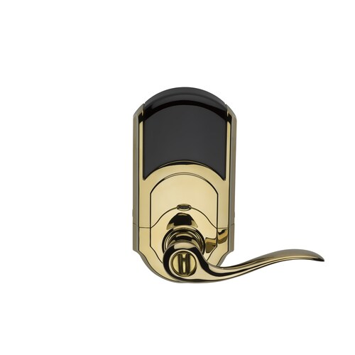 Kwikset SmartCode Lever Lifetime Polished Brass 1-Cylinder Smartkey ...