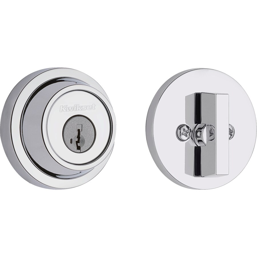 Kwikset 600 Deadbolt Series Polished Kw1 Polished Chrome with SmartKey ...