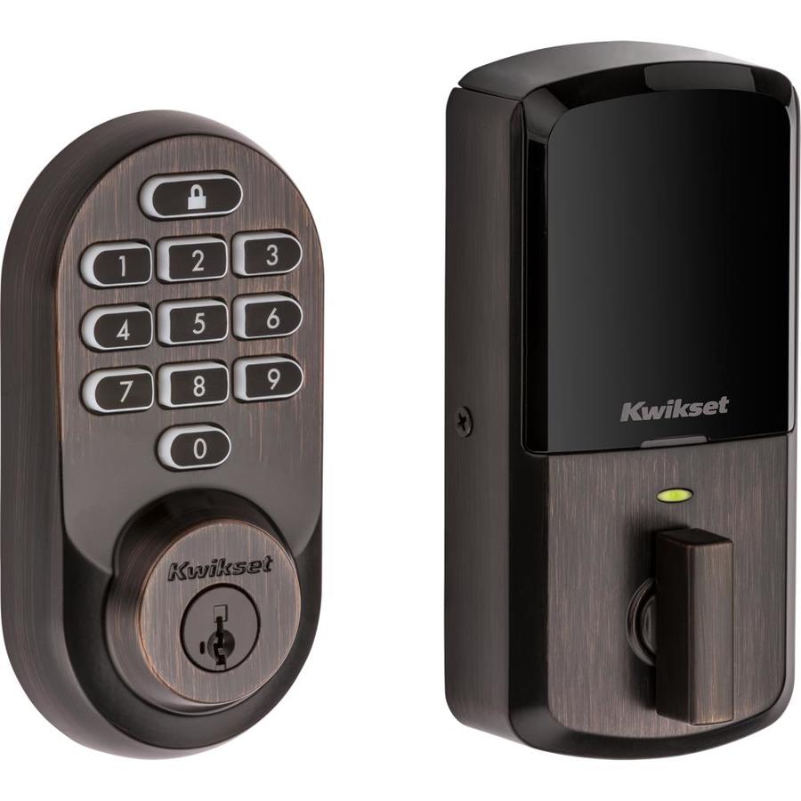 Kwikset Halo Venetian Bronze Single-Cylinder Deadbolt 1-Cylinder ...