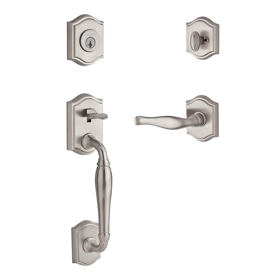 Baldwin Reserve Westcliff x Decorative Lever Satin Nickel Single ...