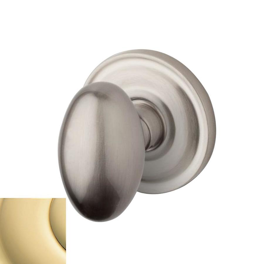 BALDWIN Estate Egg Non-Lacquered Brass Privacy Door Knob Single Pack at Lowes.com