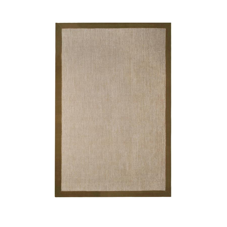 allen + roth Nacton Mocha Rectangular Indoor Woven Area Rug (Common: 8 ...
