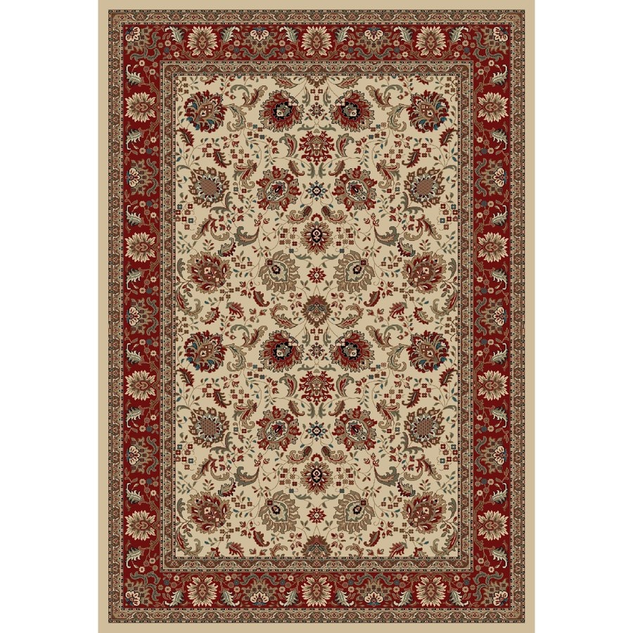 Concord Global 7 x 10 Ivory Border Area Rug at Lowes.com