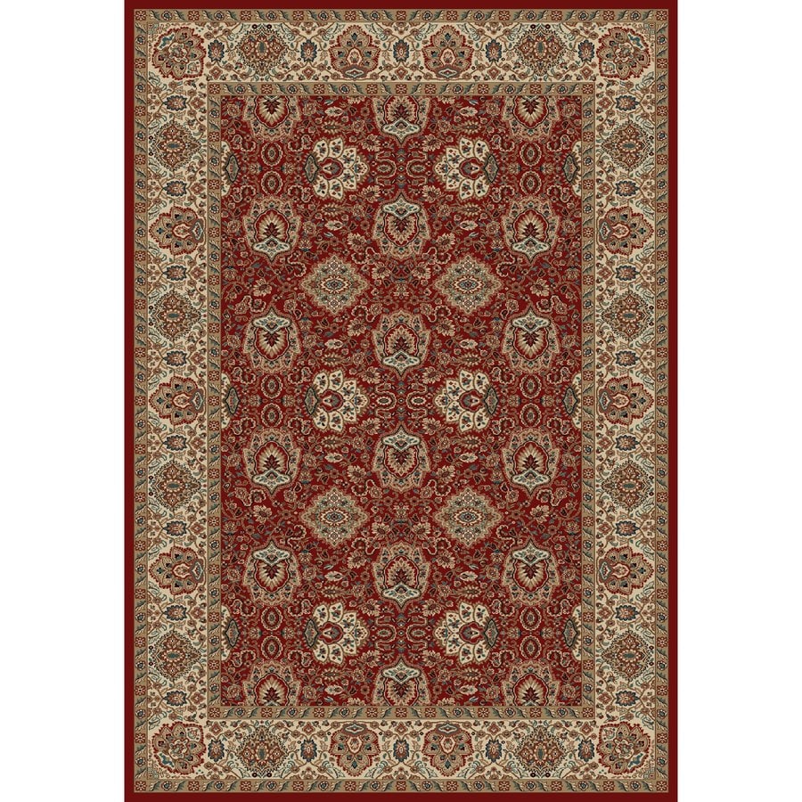 Concord Global Kensington 7 X 10 (ft) Red Border Area Rug in the Rugs ...