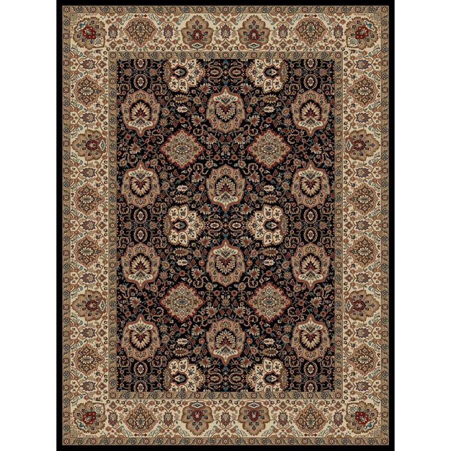 Concord Global 8 x 11 Black Border Area Rug at Lowes.com