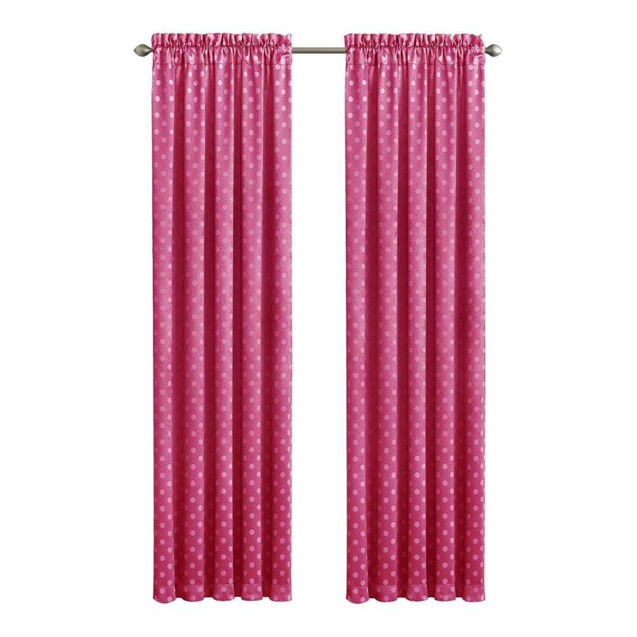 Eclipse Kai 84-in Raspberry Polyester Blackout Single Curtain Panel at ...