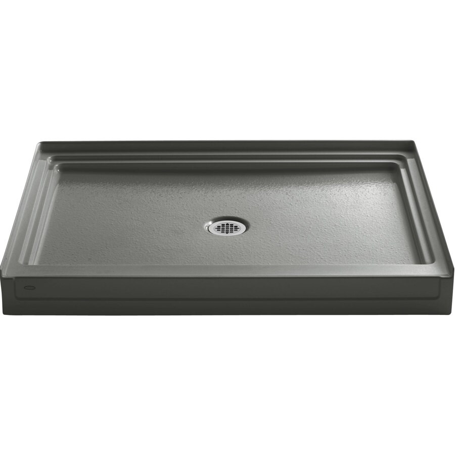 KOHLER Tresham 36-in W x 48-in L with Center Drain Shower Base (Thunder ...