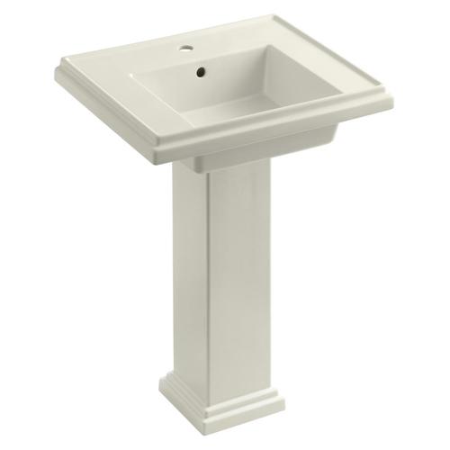 Kohler Tresham 34 625 In H Biscuit Fire Clay Pedestal Sink Combo In The